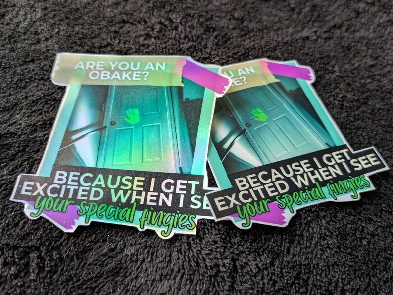 Obake Sticker | 6-finger Pickup Line | Phasmophobia-inspired - Etsy