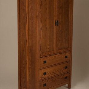 Mission Arts & Crafts Stickley Style Wardrobe Armoire - Etsy