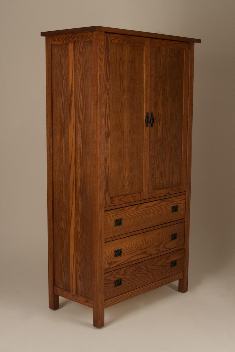 Mission Arts & Crafts Stickley Style Wardrobe Armoire - Etsy