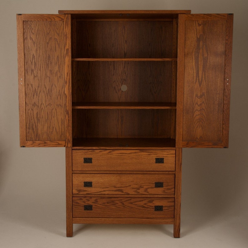 Mission Arts & Crafts Stickley Style Wardrobe Armoire | Etsy