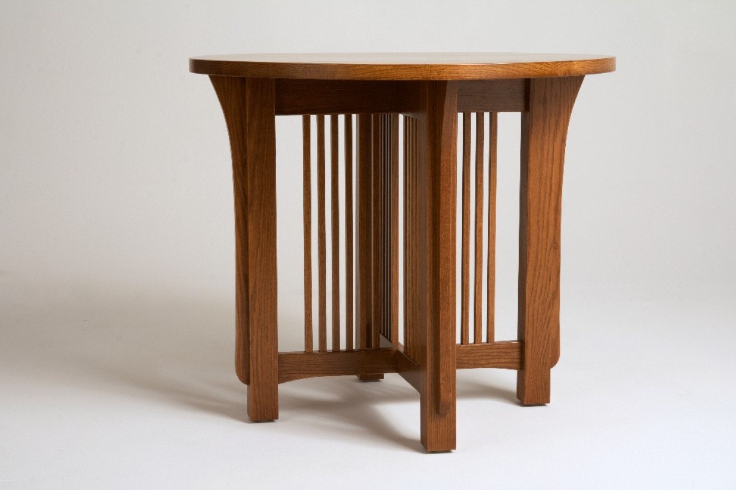 Mission Arts & Crafts Stickley Style Round End Table - Etsy