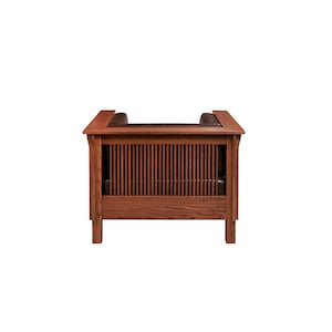 Mission Arts & Crafts Stickley Style Spindle Leather Club Cube Chair - Etsy