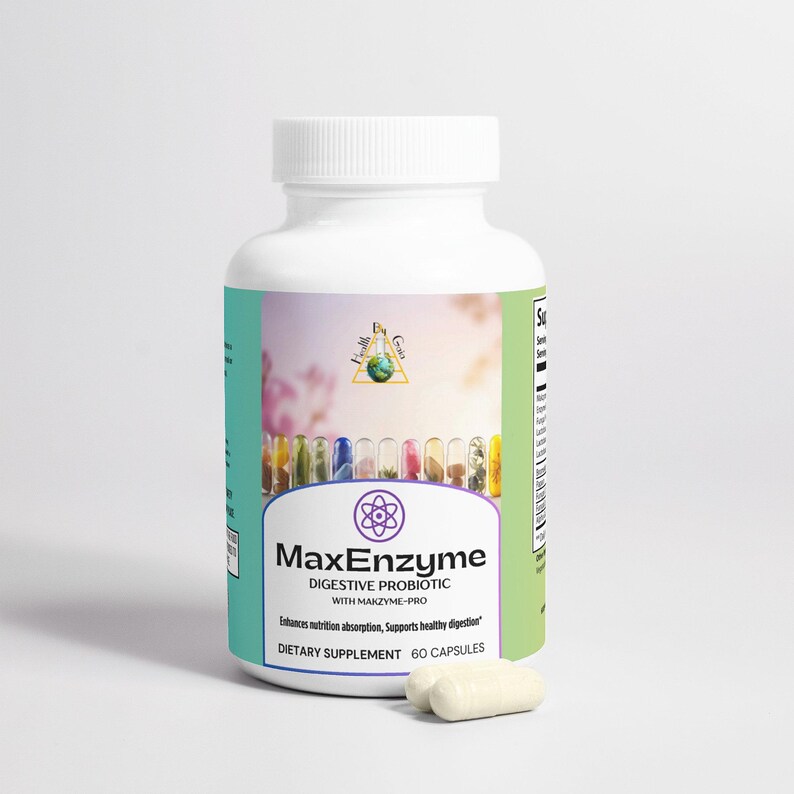 Maxenzyme Digestive Probiotic Supplement - 60 Capsules - Etsy