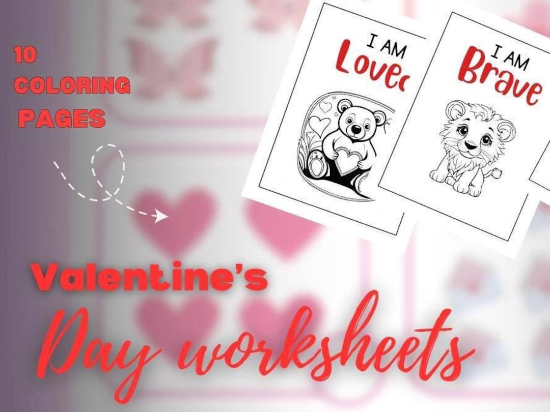 Positive Affirmation Valentine's Day Worksheets L Preschool Worksheets ...