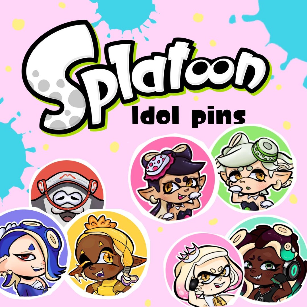 Splatoon Idol Button Pins - Etsy