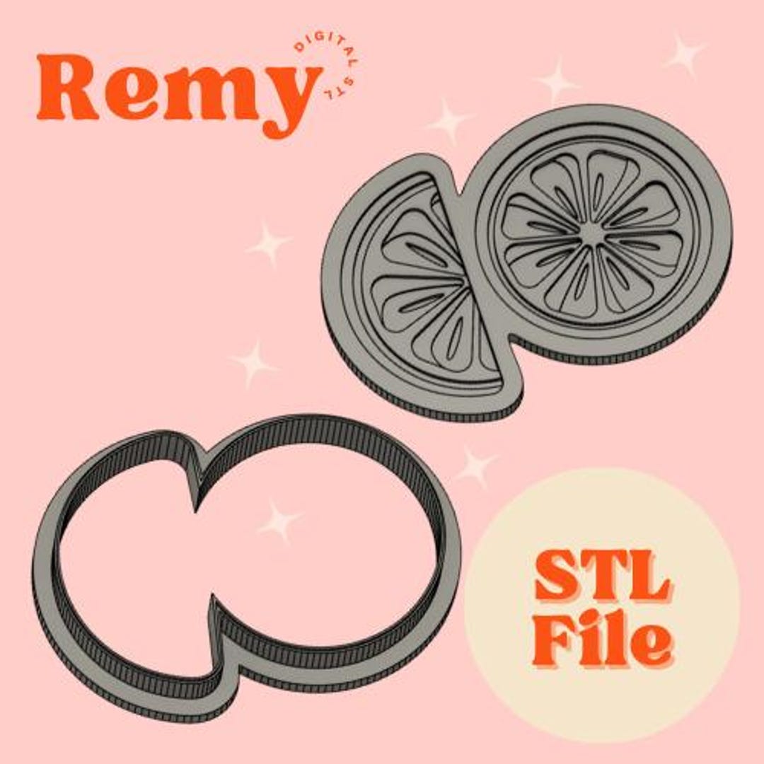 Orange Cookie Cutter STL | 3D Printing | Cookie Cutter | Instant ...