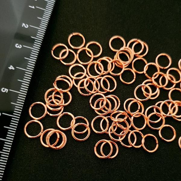 Rose Gold Jump Rings - Etsy