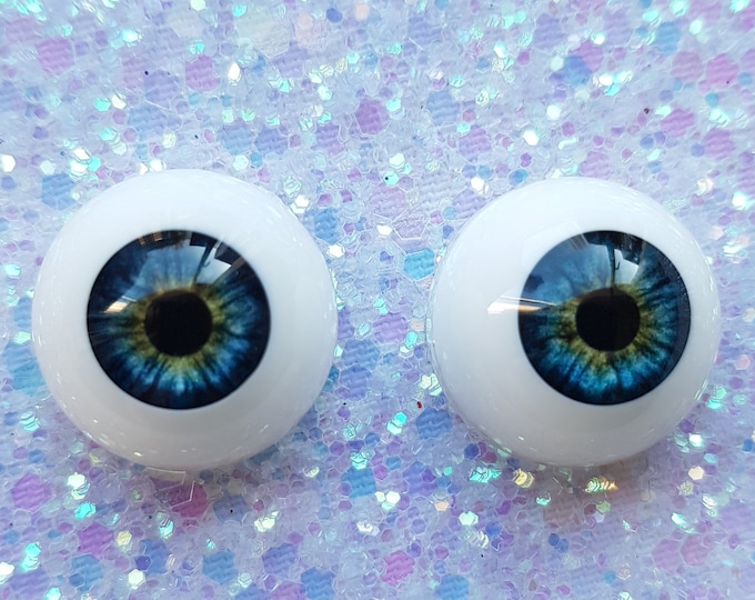 Reborn Doll Eyes 20mm / 0.78 Inches 1 Pair Midnight Blue Dolls Eyes ...