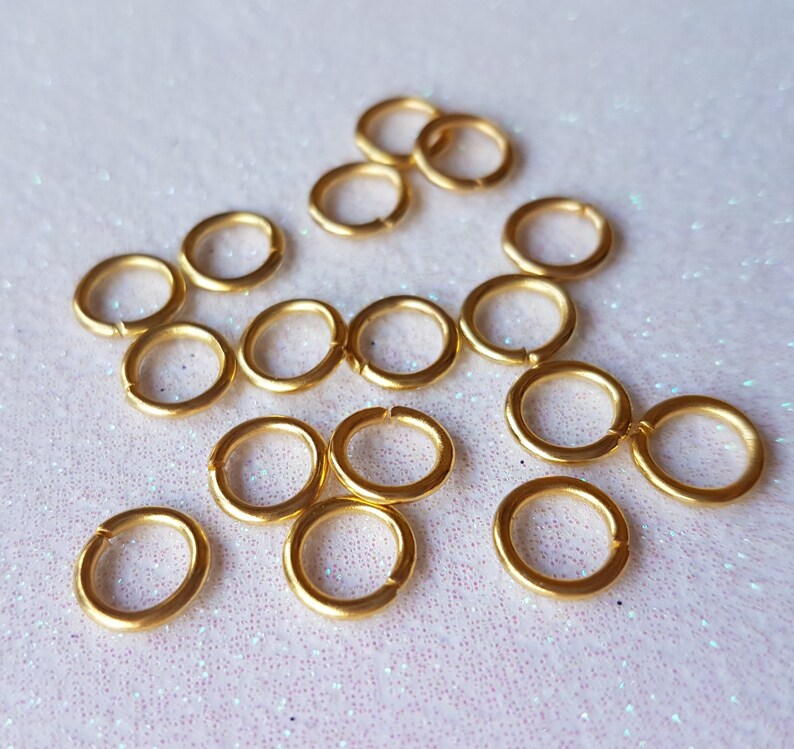 7mm Gold Plated Jump Rings Strong Jewellery Findings 100 - Etsy