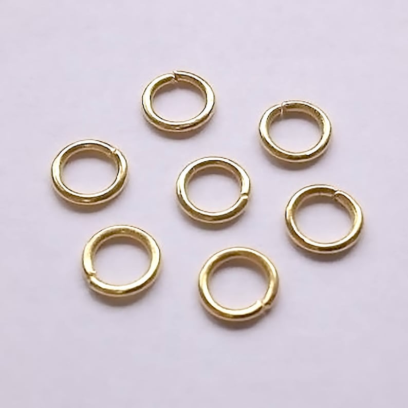 7mm Gold Plated Jump Rings Strong Jewellery Findings 100 - Etsy