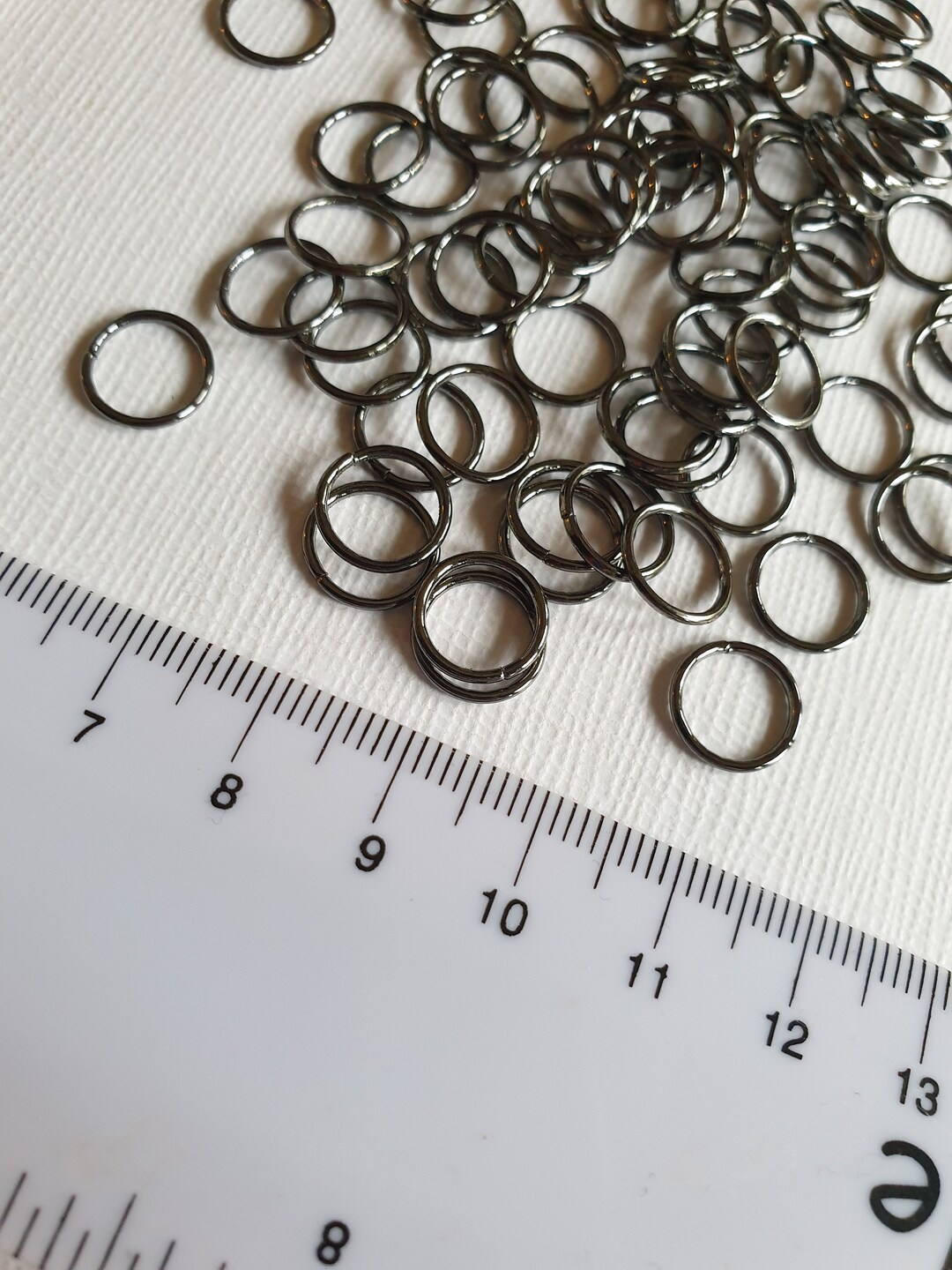 10mm Gunmetal Black Jump Rings 100 Pieces - Large Jump Rings ...