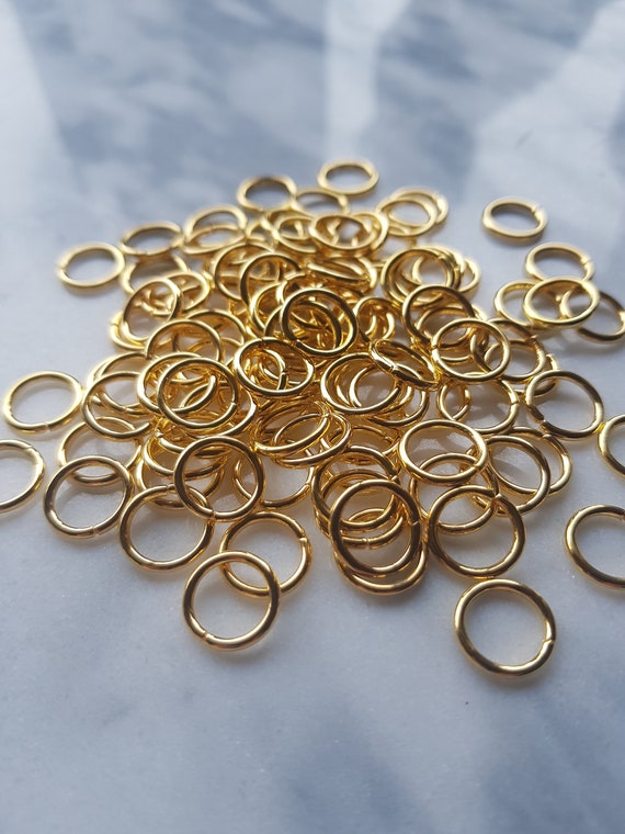 12mm Gold Plated Jump Rings 100 Pieces Large Jump Rings - Etsy