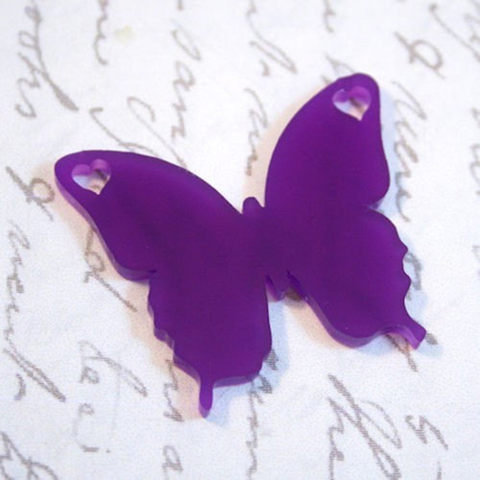 2 X Laser Cut Acrylic Butterfly Pendants Choice of Colours - Etsy