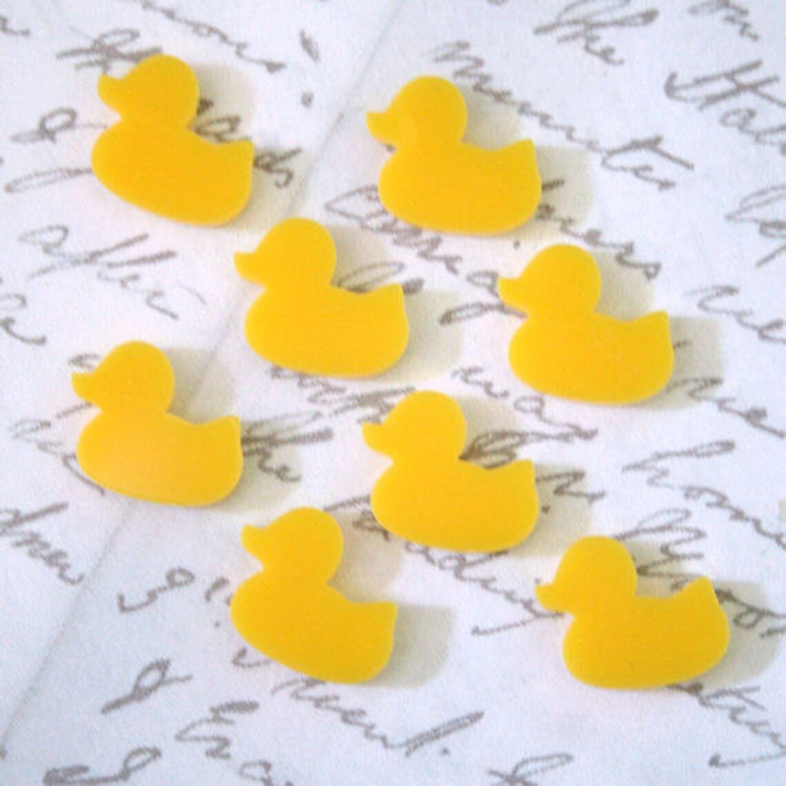 8 X Laser Cut Acrylic Rubber Duck Cabochons - Etsy