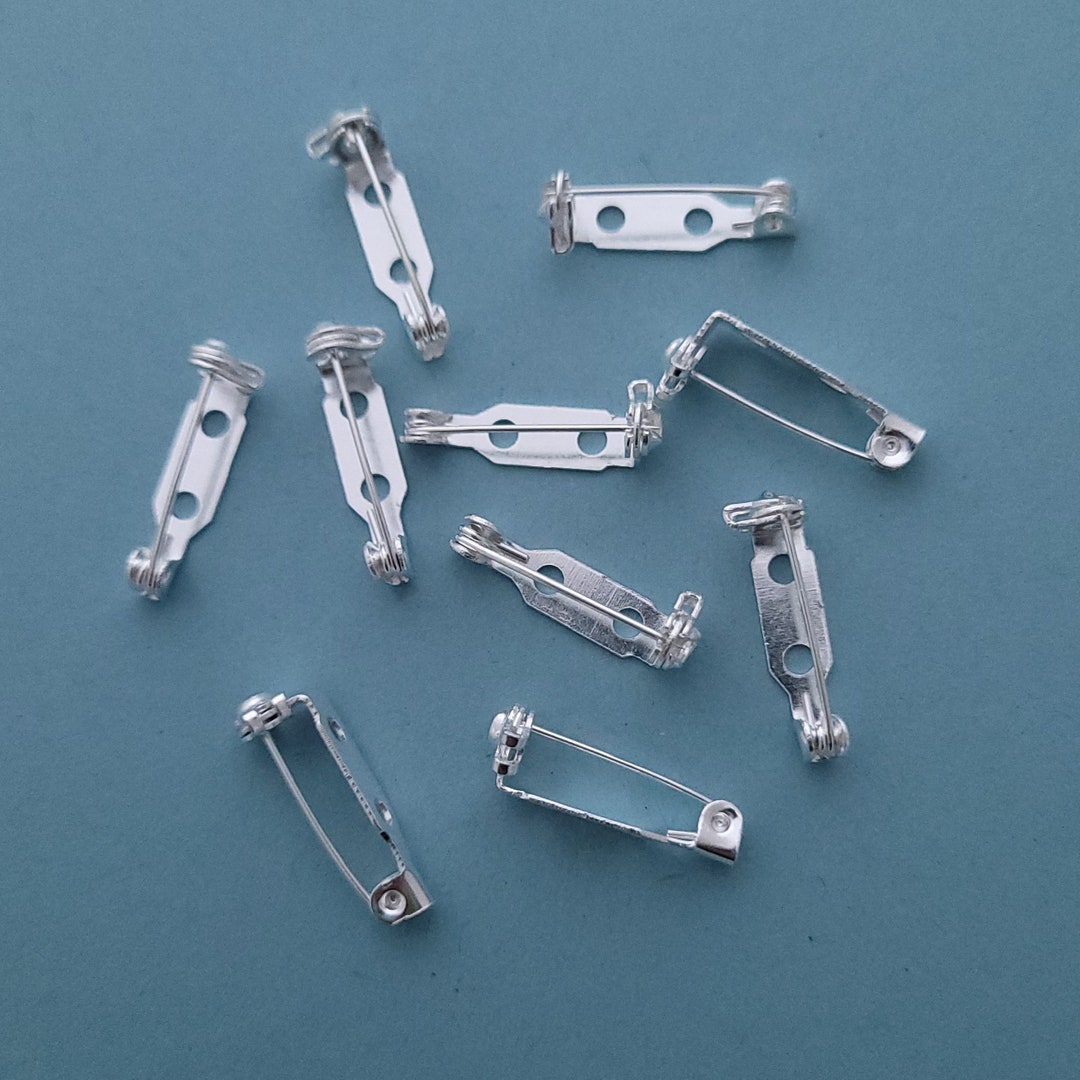 10pcs Silver Plated Brooch Back Blanks 21mm 7/8 Iron - Etsy UK