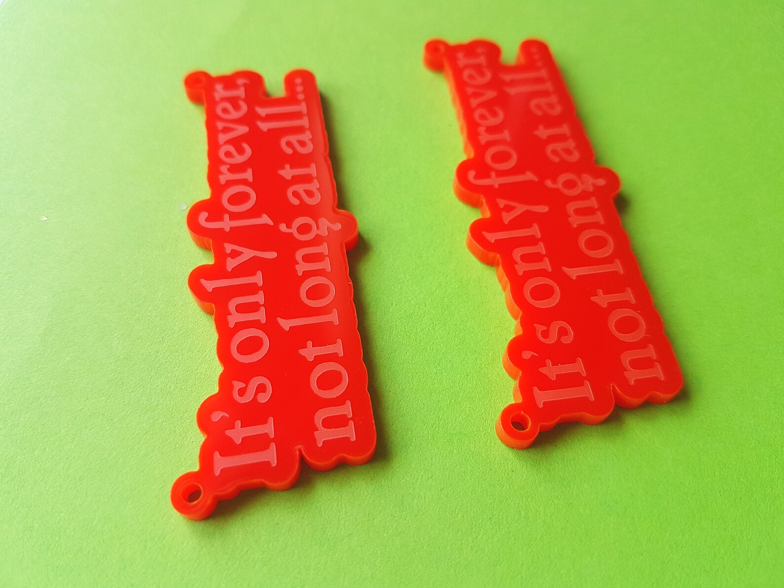 2 X Laser Cut Acrylic Labyrinth Inspired Pendants - Etsy