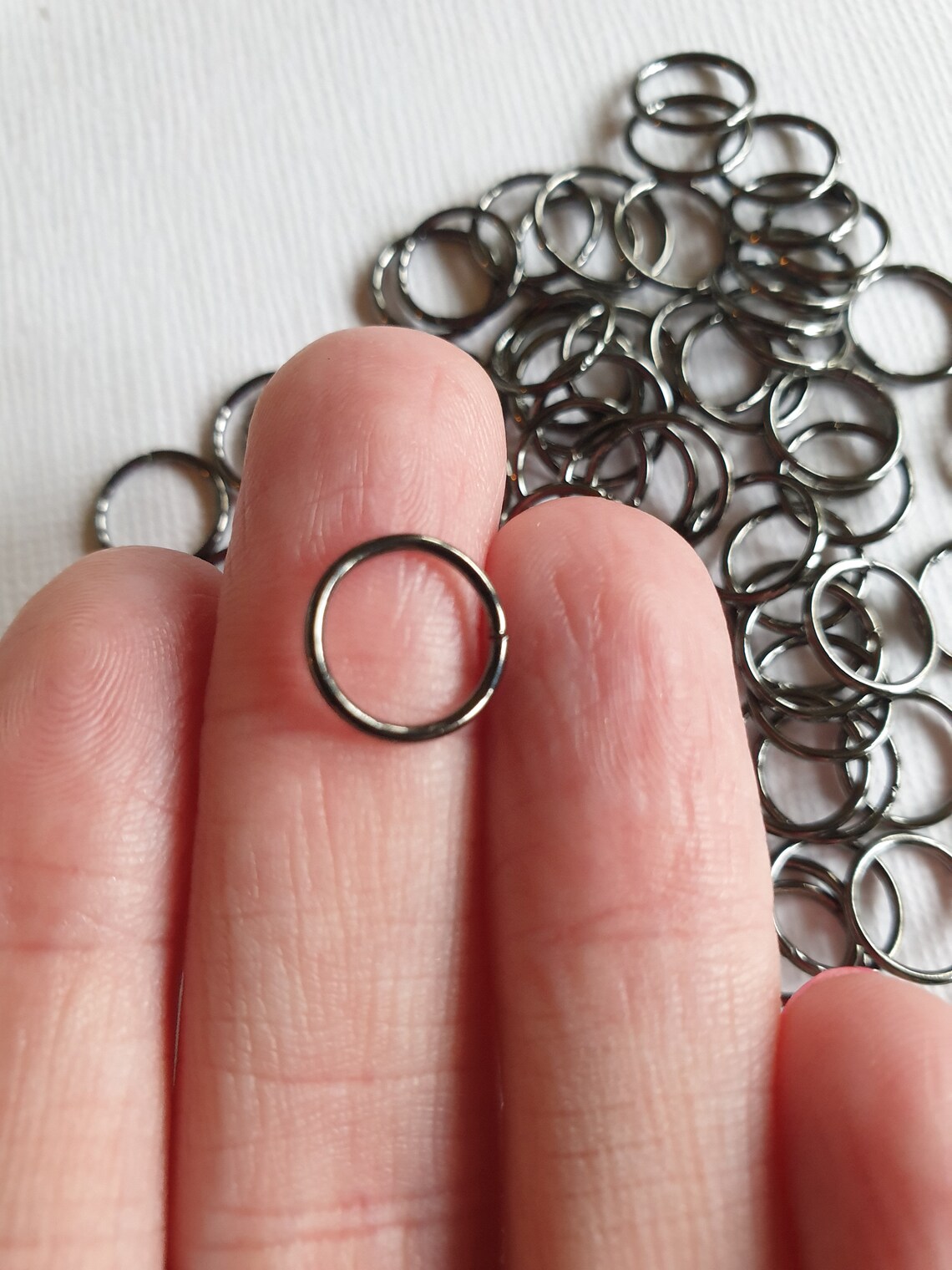 10mm Gunmetal Black Jump Rings 100 Pieces Large Jump Rings - Etsy