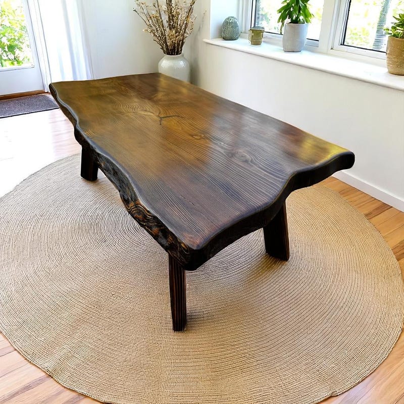 Raw Wood Coffee Table - Etsy