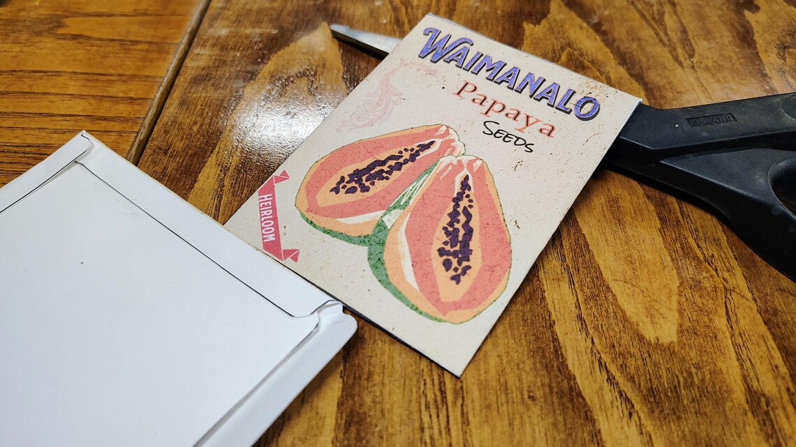 Waimanalo Papaya Seed Packet Printable – Rare Tropical Fruit PDF – DIY ...