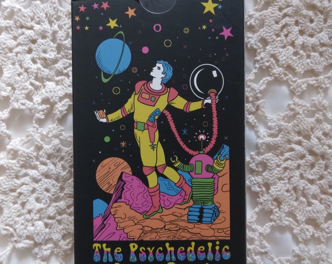 Neon Psychedelic Space Tarot Deck Set - Etsy
