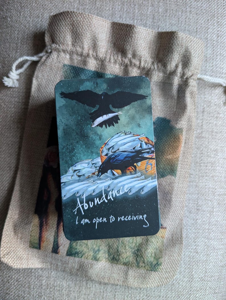 Crow Affirmation by MJ Oracle Deck Set - Etsy