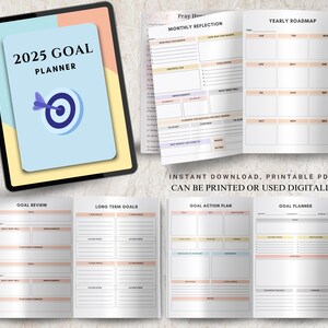2025 Goal Planner, Daily Organizer, Productivity Journal, Goal Setting ...