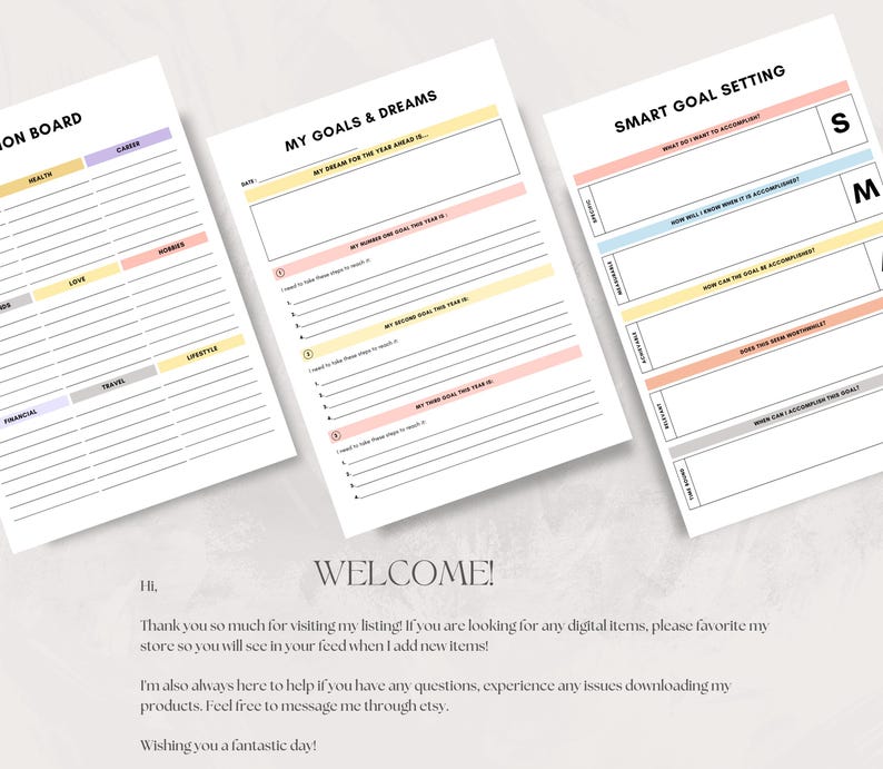 2025 Goal Planner, Daily Organizer, Productivity Journal, Goal Setting ...