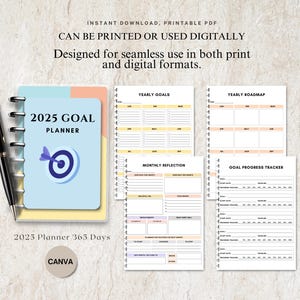 2025 Goal Planner, Daily Organizer, Productivity Journal, Goal Setting ...