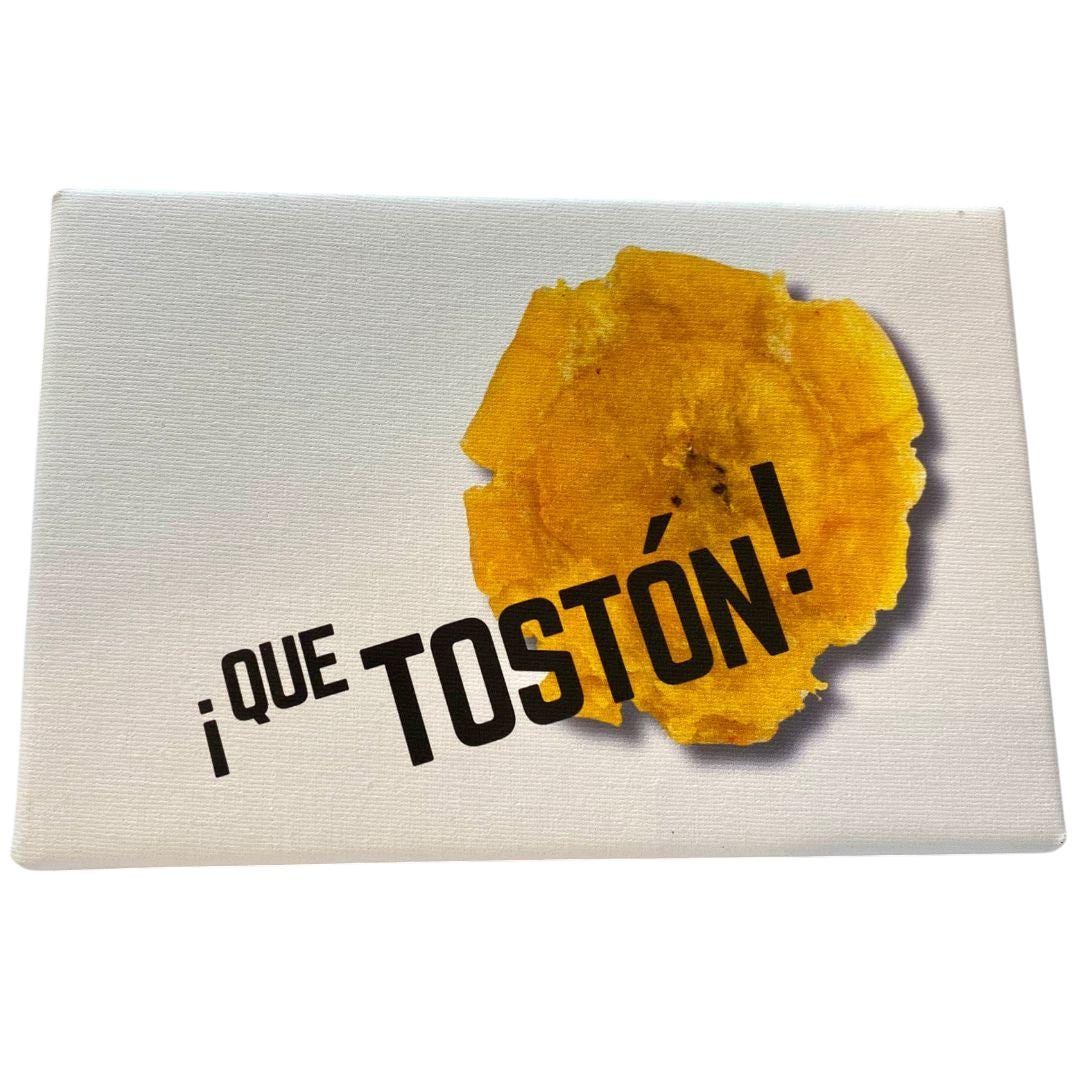 Que Tostón - Puerto Rico Vibes - Mini Canvas - Etsy