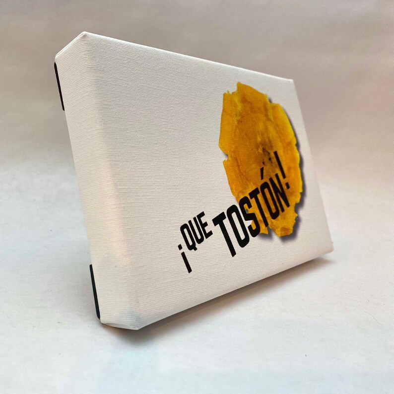Que Tostón - Puerto Rico Vibes - Mini Canvas - Etsy