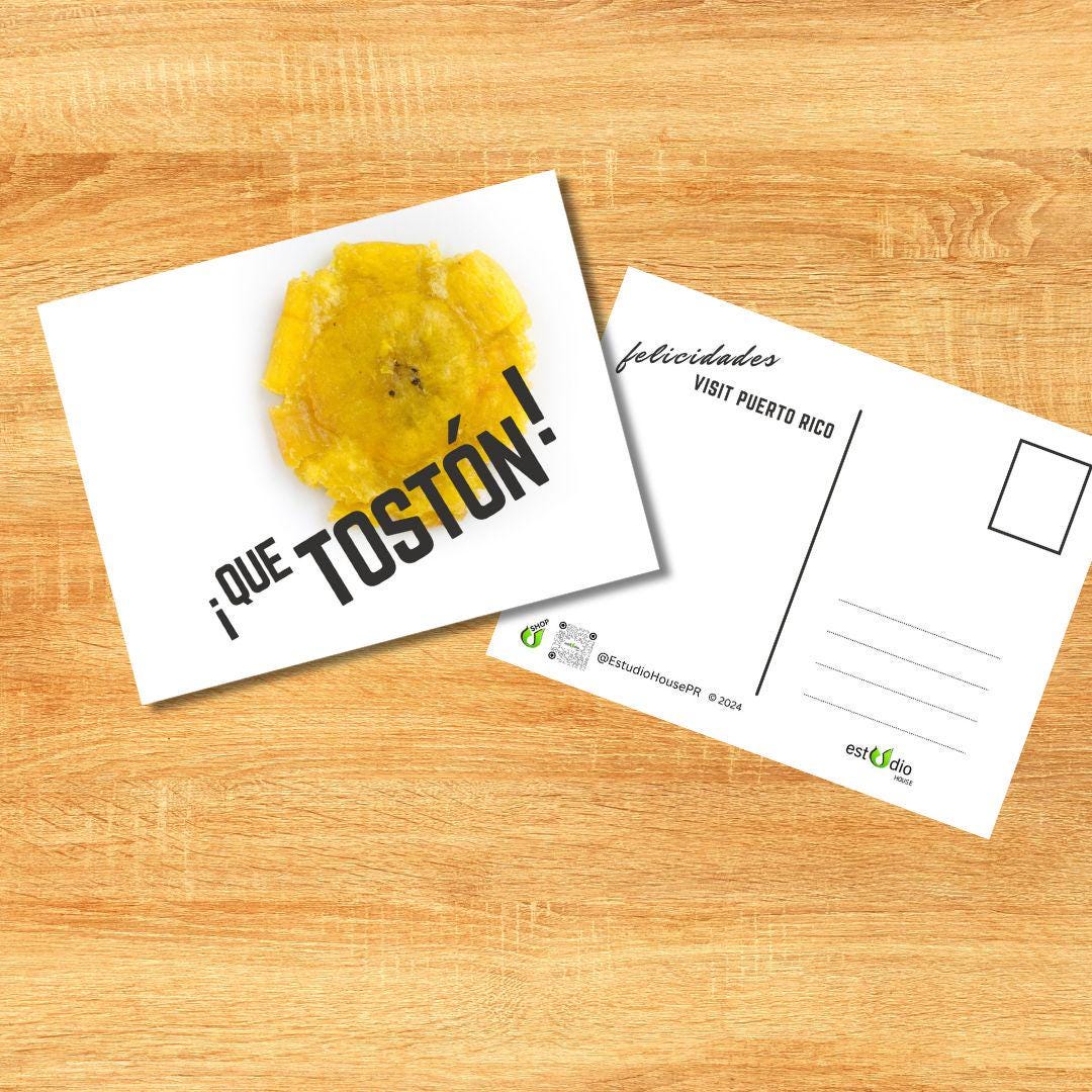 Que Tostón - Puerto Rico Vibes - Etsy