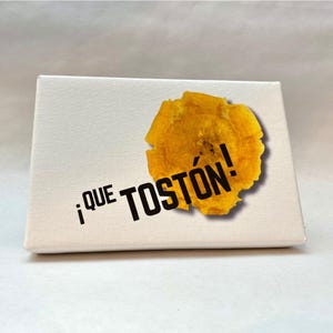 Que Tostón - Puerto Rico Vibes - Mini Canvas - Etsy