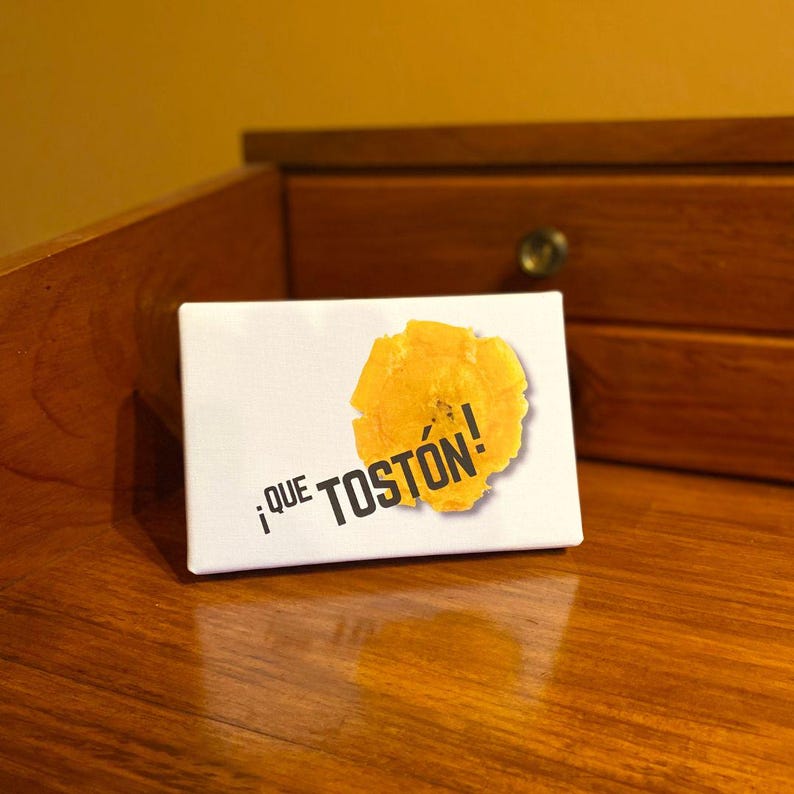 Que Tostón - Puerto Rico Vibes - Mini Canvas - Etsy
