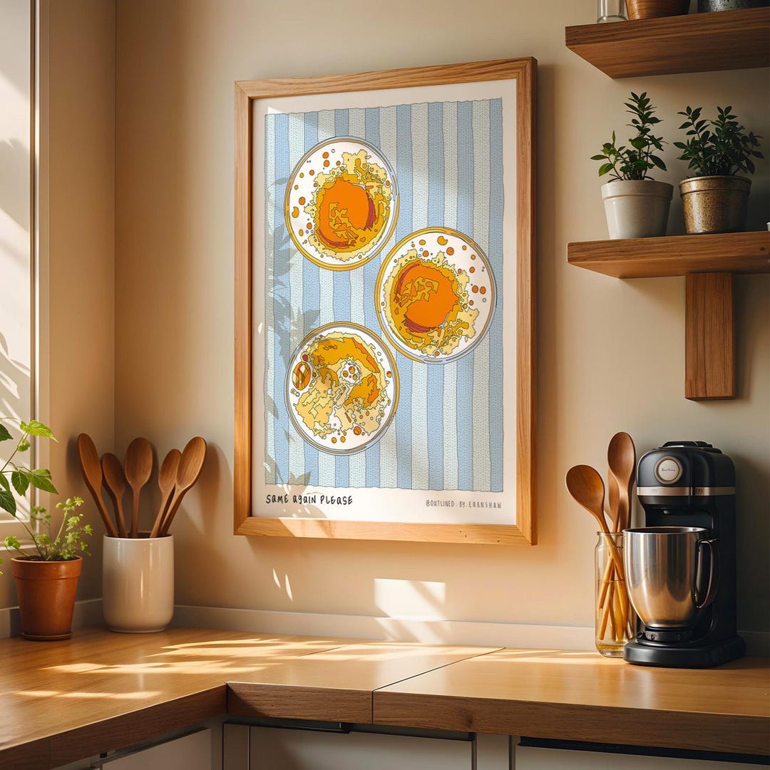 Pints of Beer Fine Art Print - 'same Again Please.' Kitchen Wall Art ...