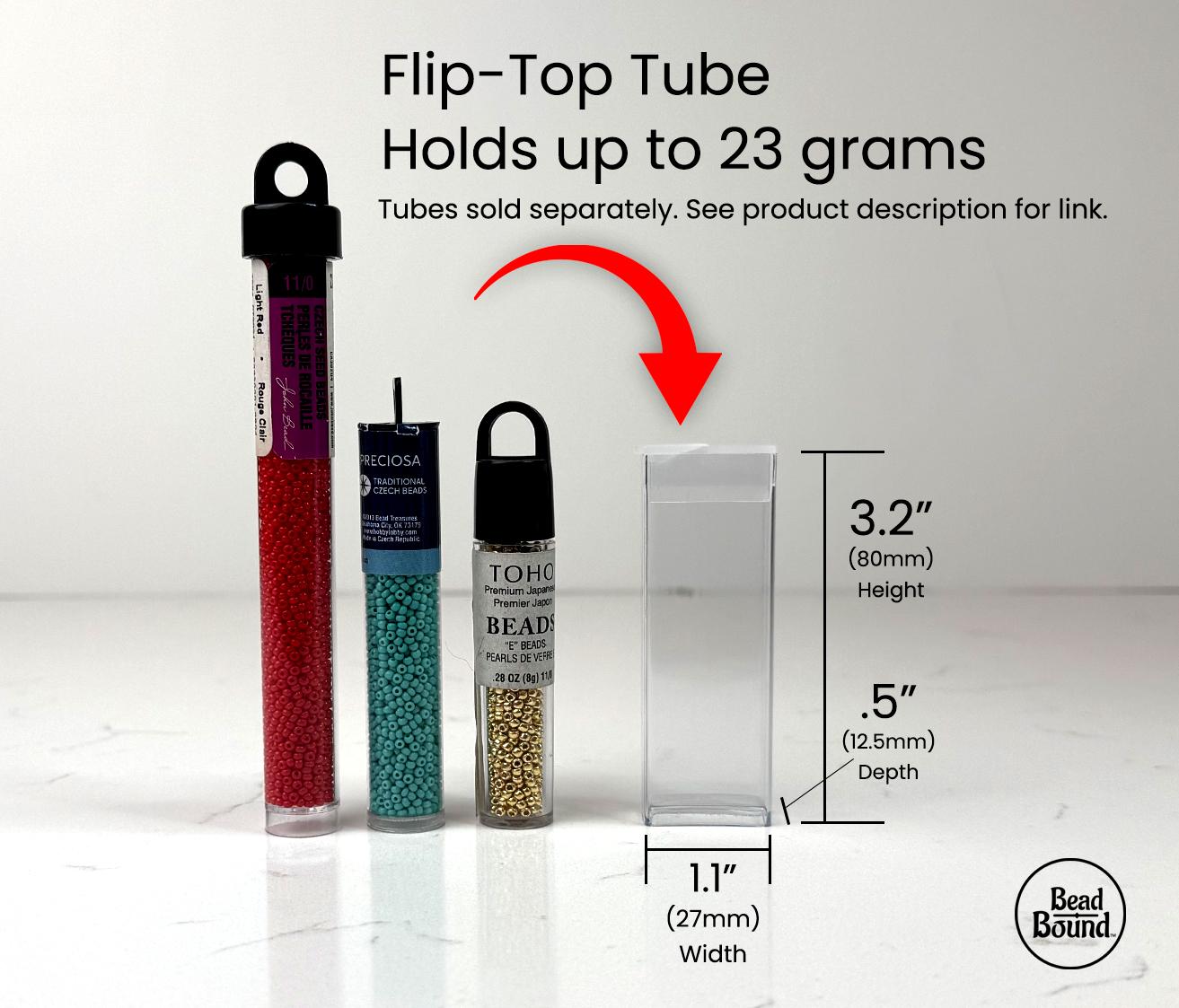 Flip-top Flipper Bead Storage Bead Organizer Container Solution Large ...