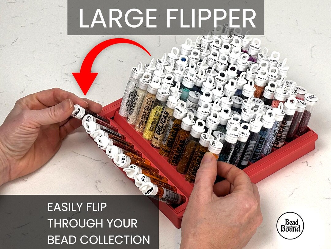The Original Flipper Bead Storage Bead Organizer Container Solution ...