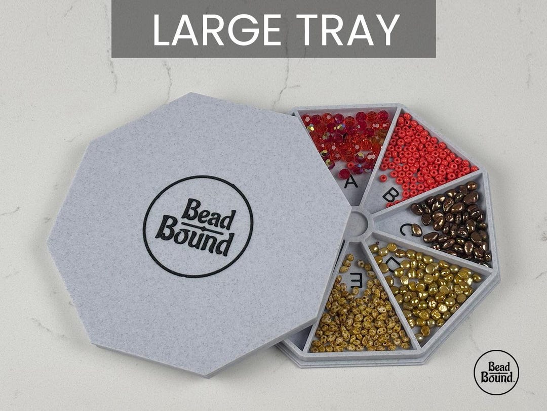 Bead Tray LARGE Seed Beading Tray Mobile Magnet Travel Case Jewelry ...