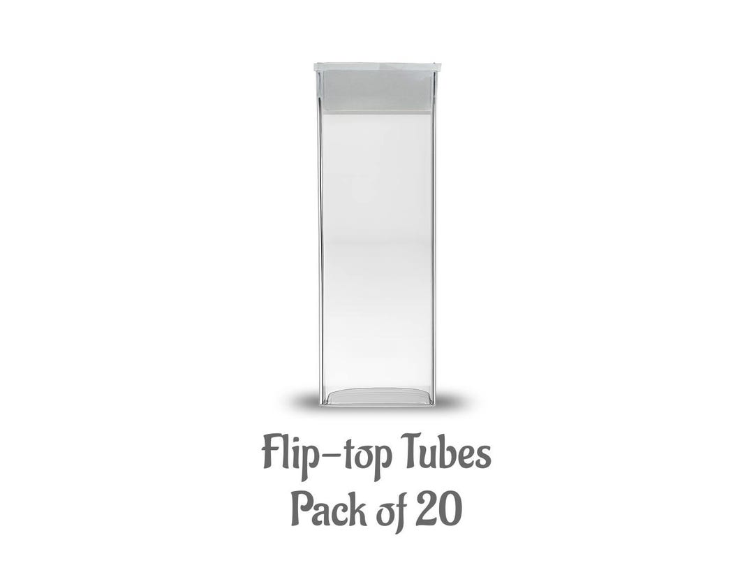 Flip-top Bead Tubes Pack of 20 With Lids for Delica Seed Bead Storage ...