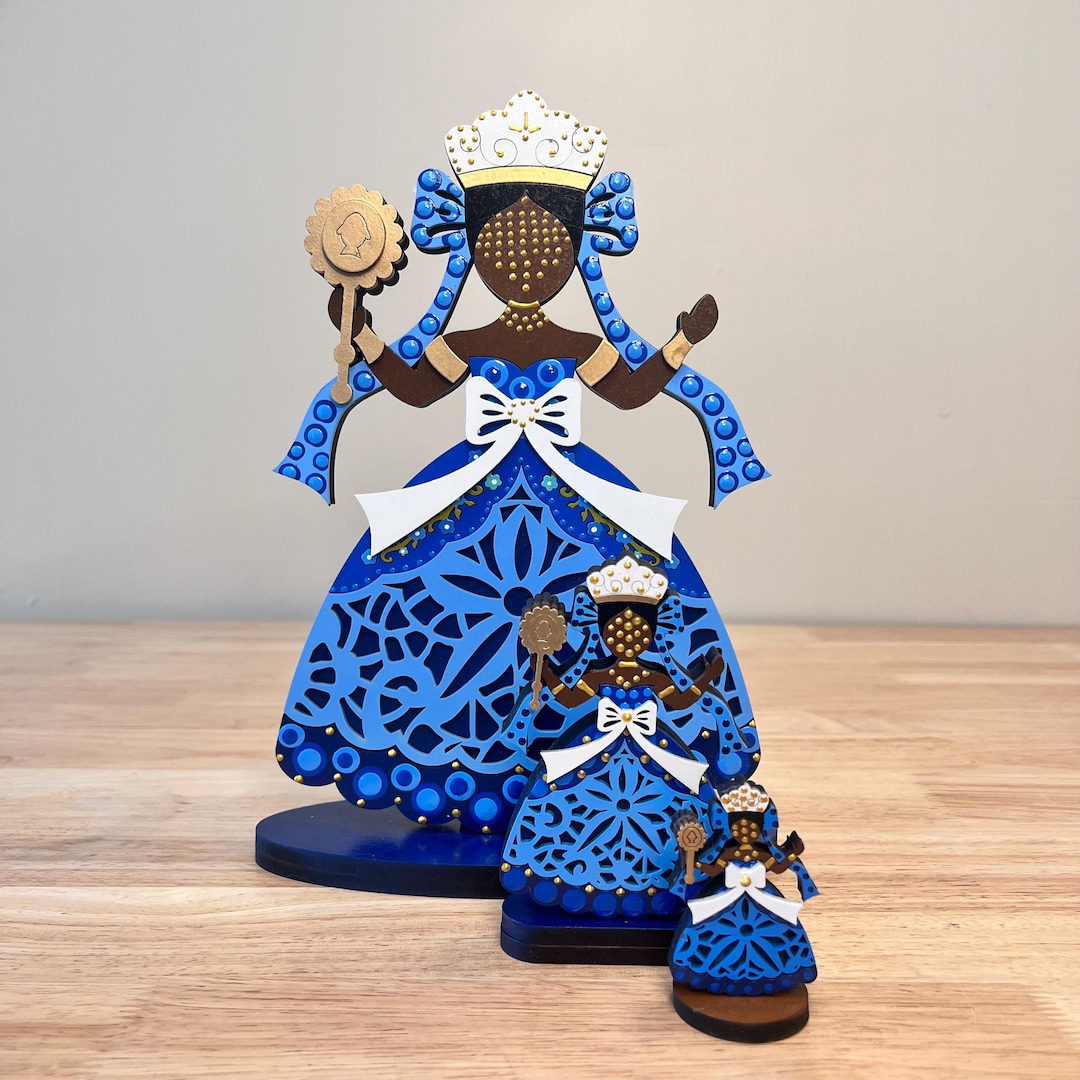 Handcrafted Wooden Orisha Yemaya Statues Statue / Estatua De Yemaya ...