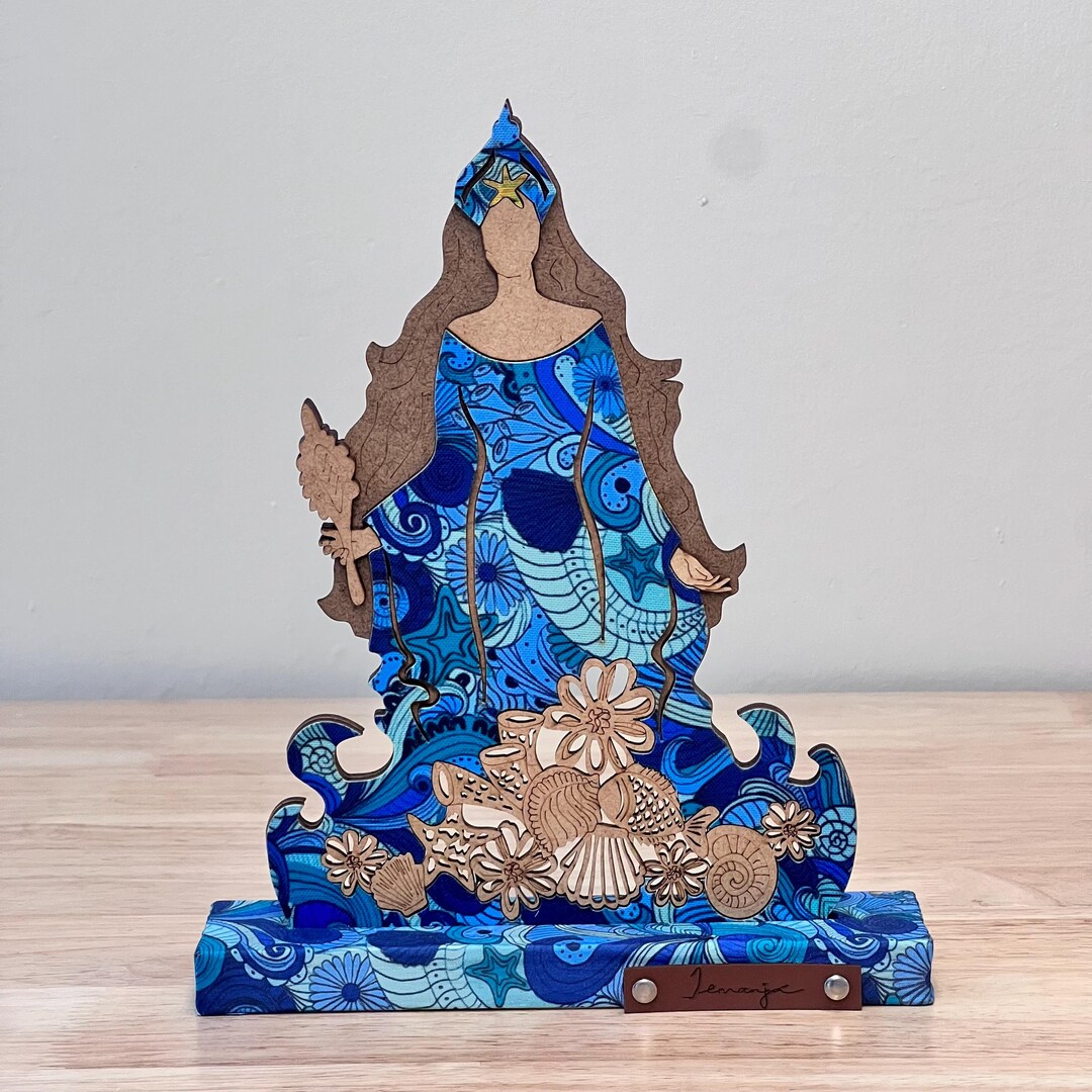 Orisha Yemaya Statue Wooden Open-work Cut Out Figurine - Etsy