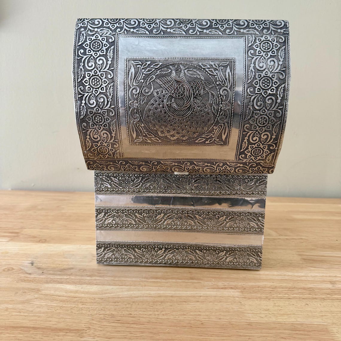 Handcrafted Aluminum Oduduwa Chest: Peacock Santeria Cofre - Etsy