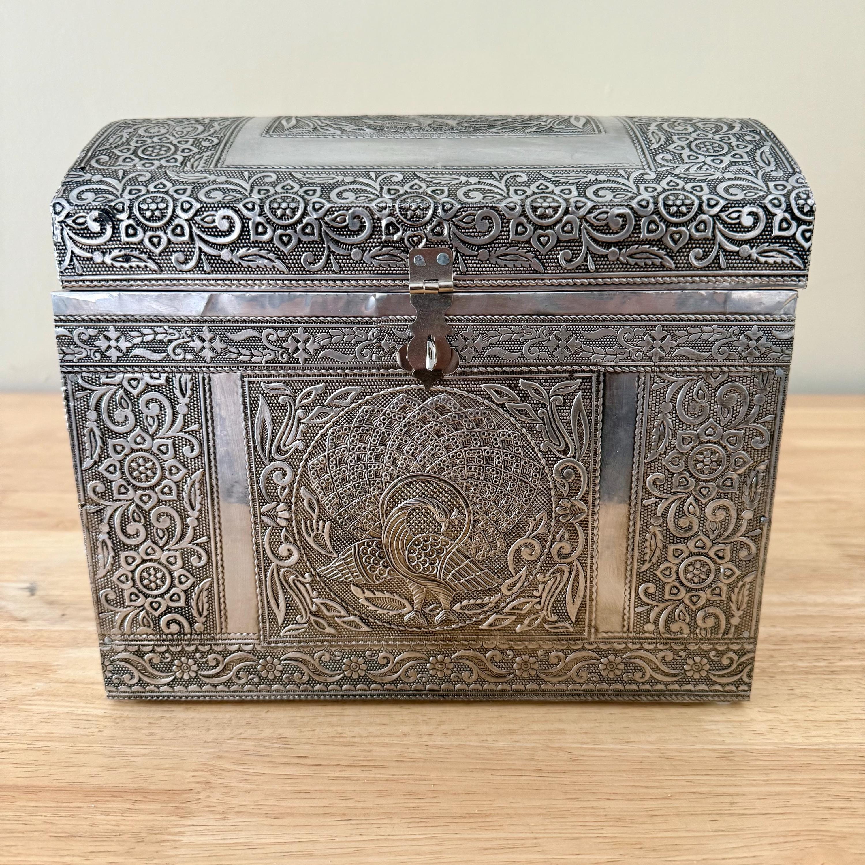 Handcrafted Aluminum Oduduwa Chest: Peacock Santeria Cofre - Etsy