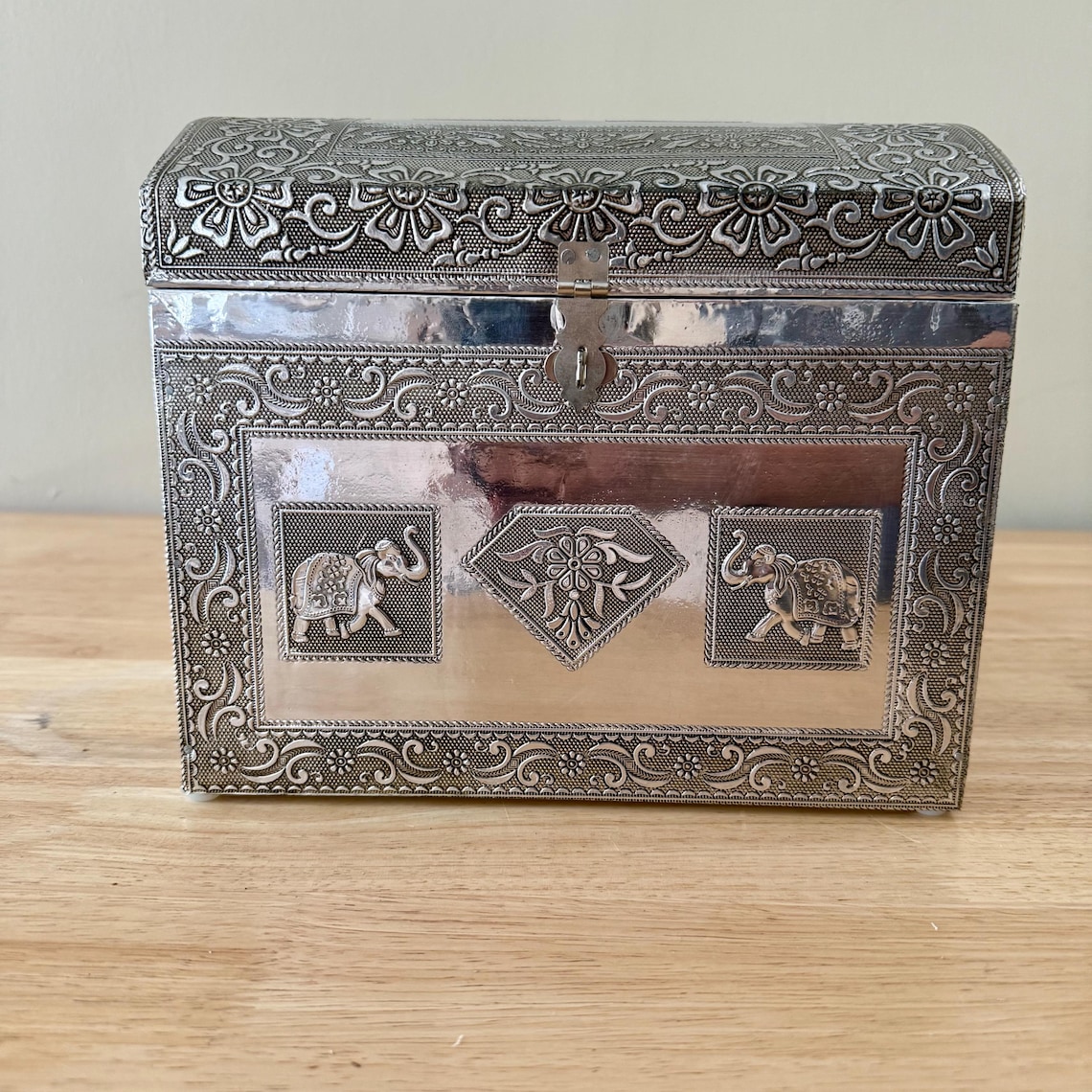 Handcrafted Aluminum Oduduwa Chest: Peacock Santeria Cofre - Etsy