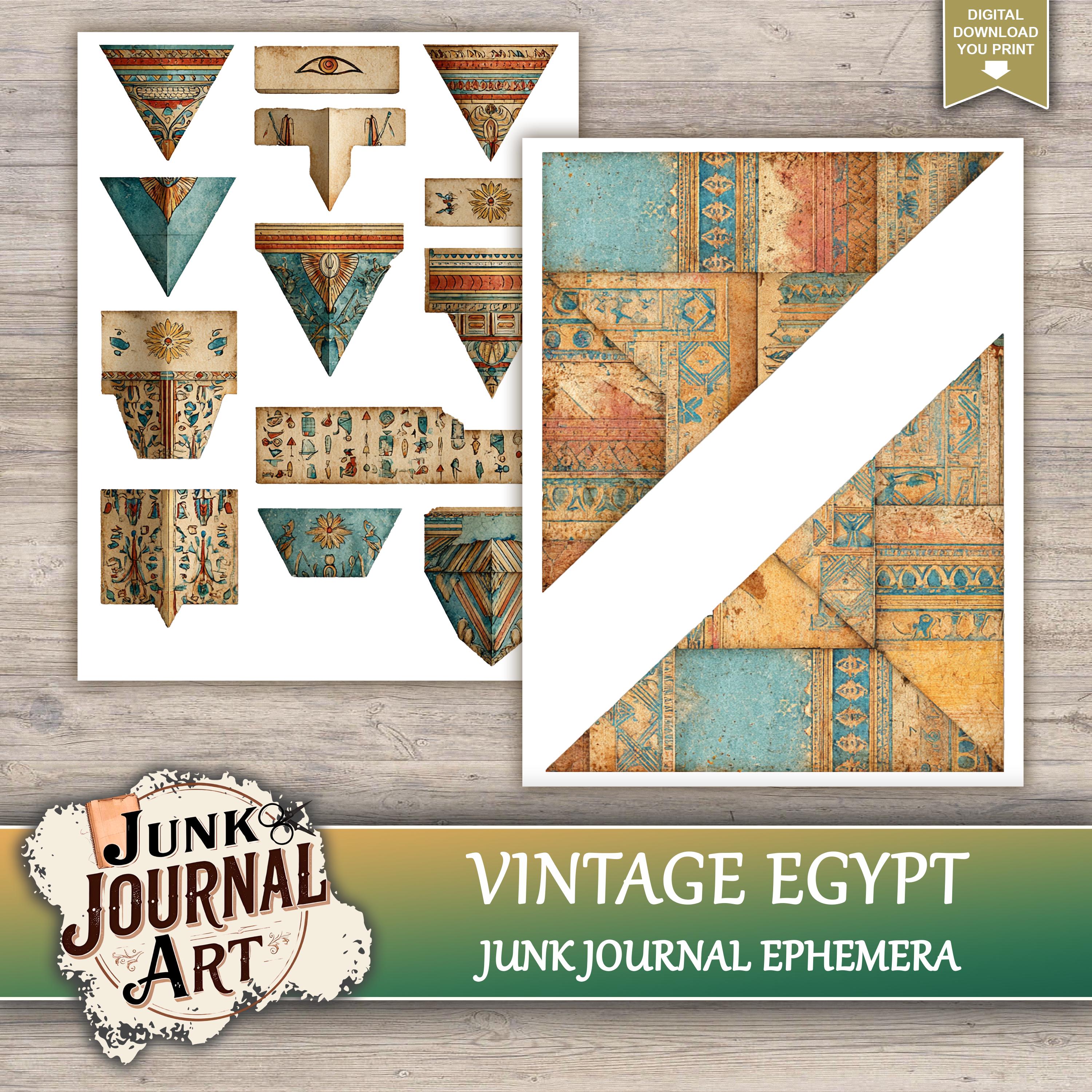Vintage Egypt Junk Journal Printable Pages, Egyptian Kit, Ancient ...
