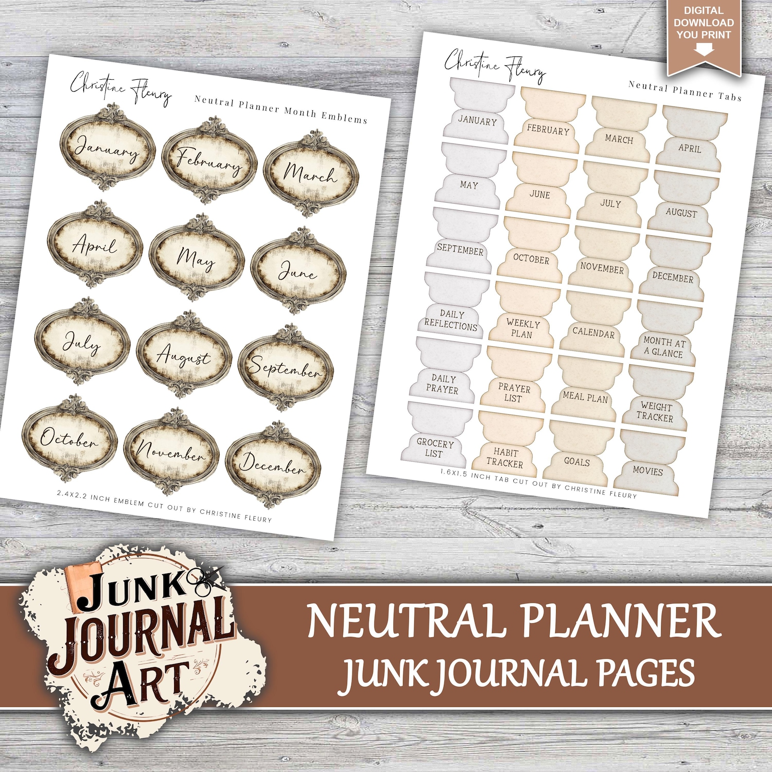 Planner Junk Journal Kit, Junk Journal Supplies, Junk Journal Kits ...