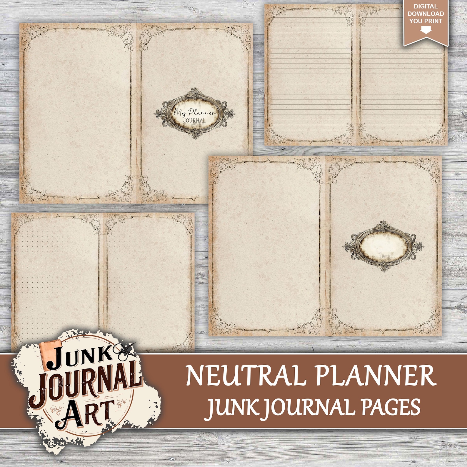 Planner Junk Journal Kit, Junk Journal Supplies, Junk Journal Kits ...