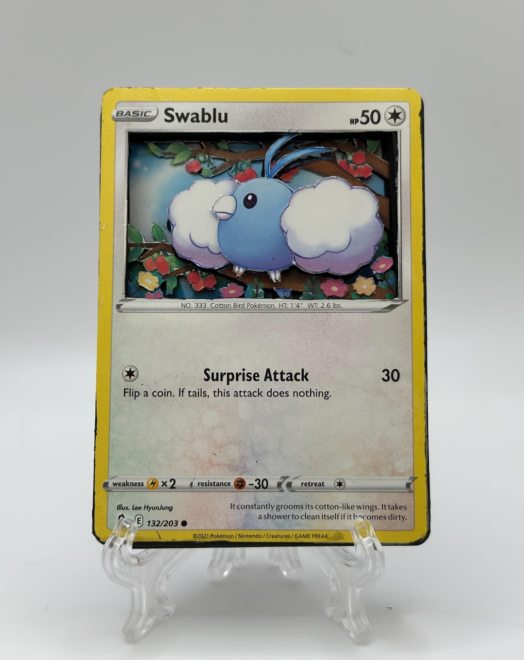 Custom 3D Pokemon Card - Etsy