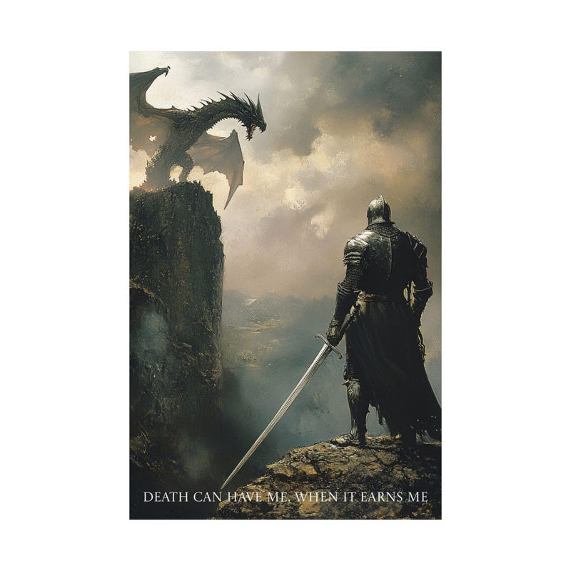 Medieval Warrior Poster - Etsy
