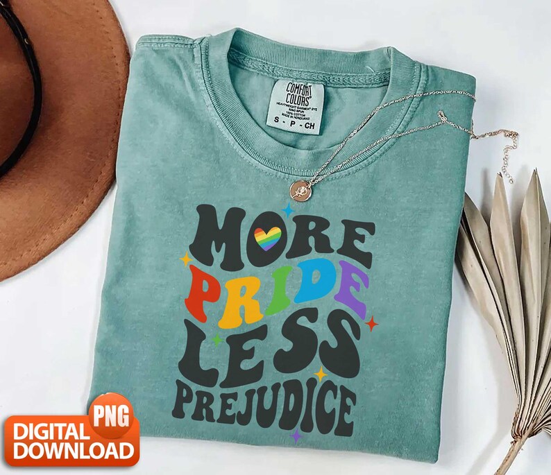 More Pride Less Prejudice Png, LGBTQ Png, Proud Ally Png, Pride Month ...