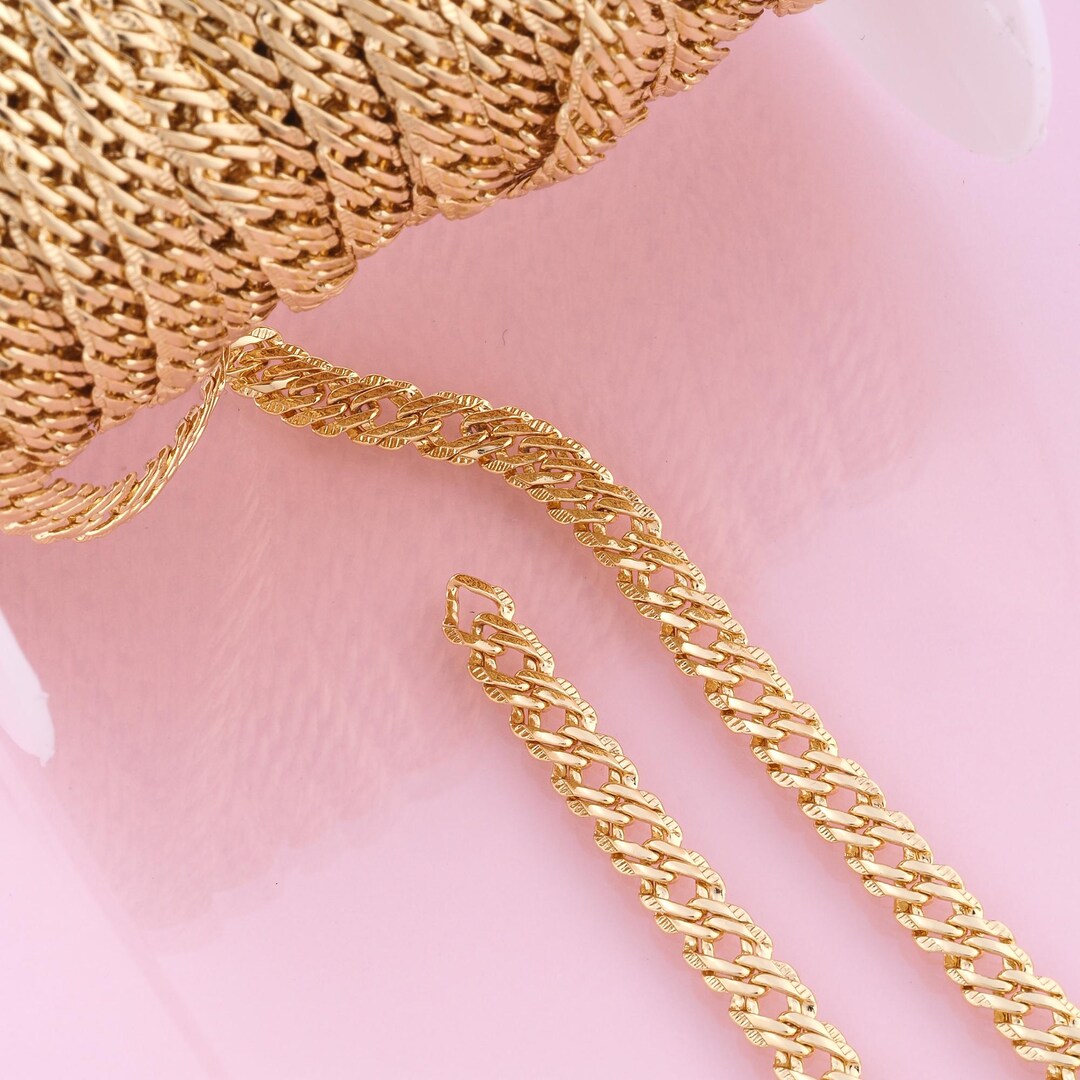 Curb Chains,18k Gold Filled Special Chains,semi-finished Chains,diy ...